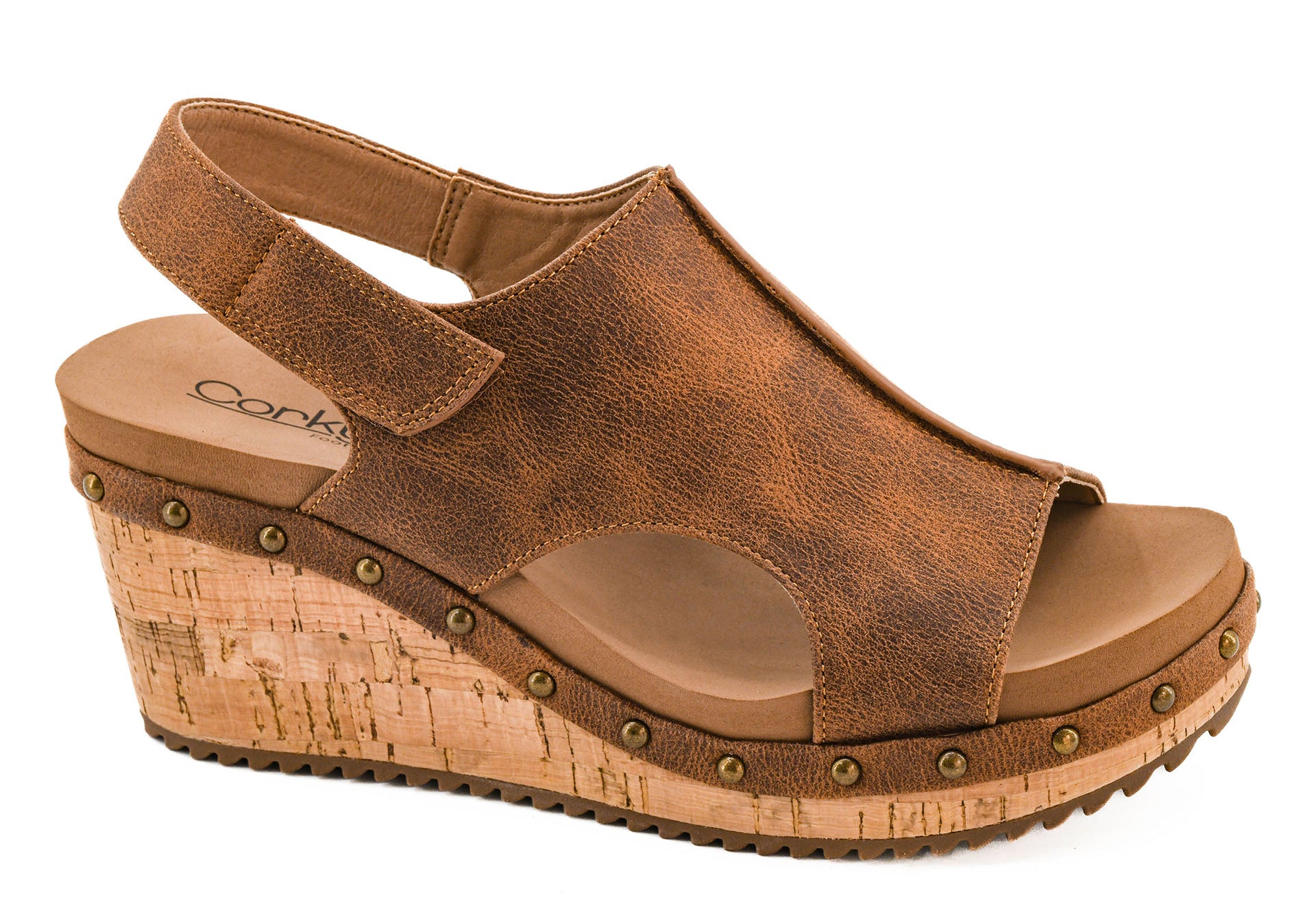 For Keeps Wedge in Rust by Corkys – Autumn Rain Designs